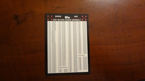 2007 TOPPS # 2 OF 3 CHECKLIST BASEBALL CARD | eBay