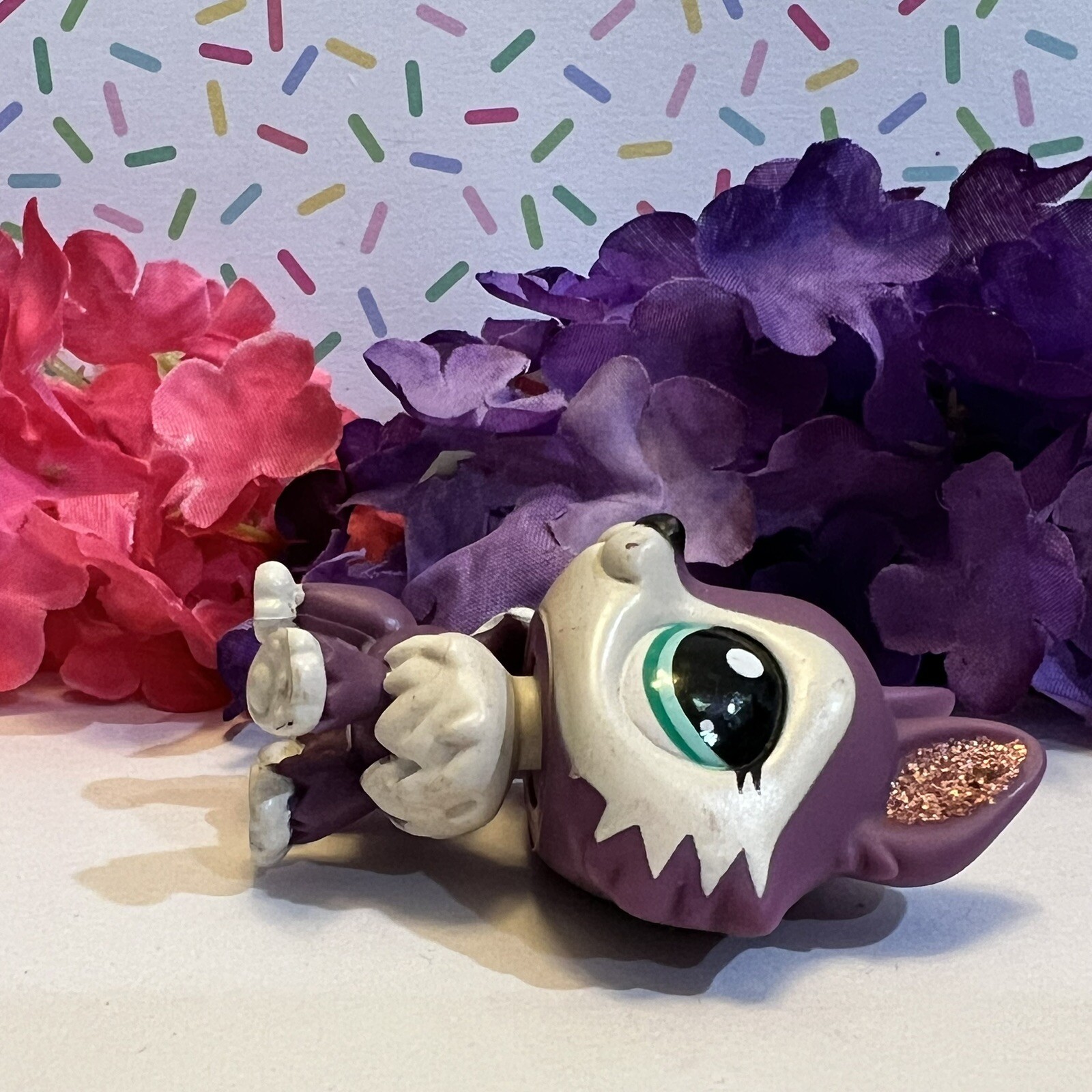 Littlest Pet Shop LPS Authentic 2297 Glitter Sparkle Husky Dog Wolf ...