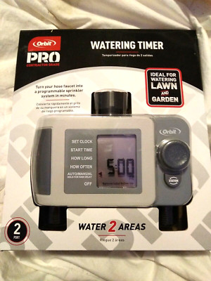 Orbit Irrigation 2 Port Digital High Flow Timer with Large LCD Screen ...