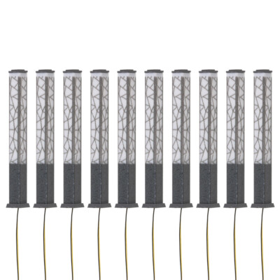 10PCS 1:75 Scale Model Courtyard Lamp Posts Model Lamps Warm White ...