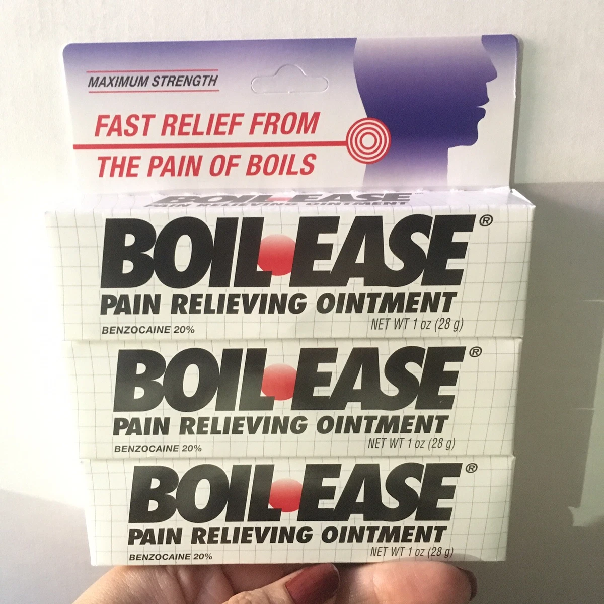 Boil Ease Pain Relieving Ointment Maximum Strength, 54% OFF