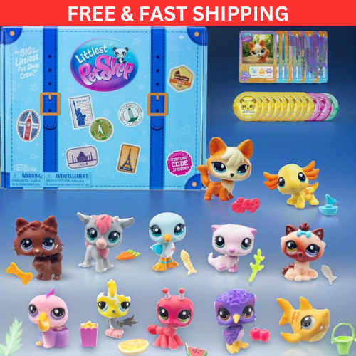 Littlest Pet Shop Traveling Adventure Collector Set LPS Gen7 Christmas ...