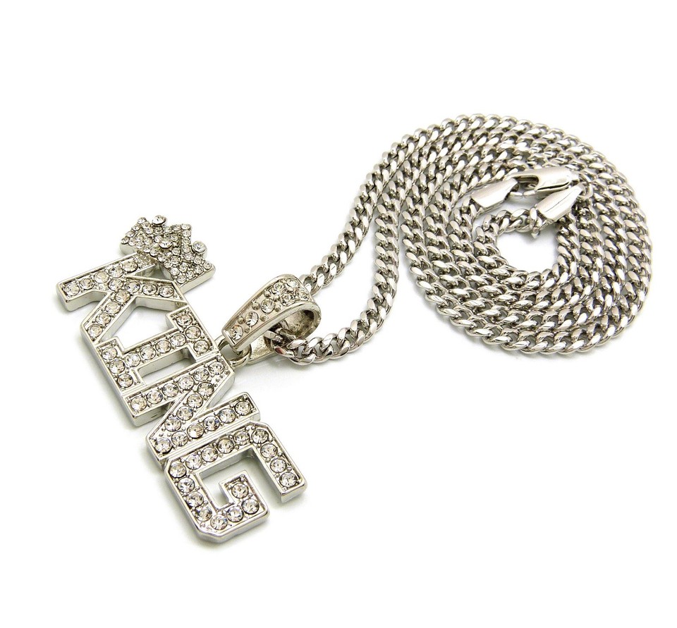 NEW KING PENDANT & 24" VARIOUS CHAINS HIP HOP NECKLACES - XZ242 | eBay