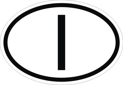 Italy Country Code Oval Sticker / Vinyl Waterproof Decals Graphics | eBay