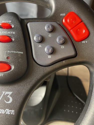 Playstation PS1 PS2 V3 fx INTERACT Racing Steering Wheel SV-1119 | eBay