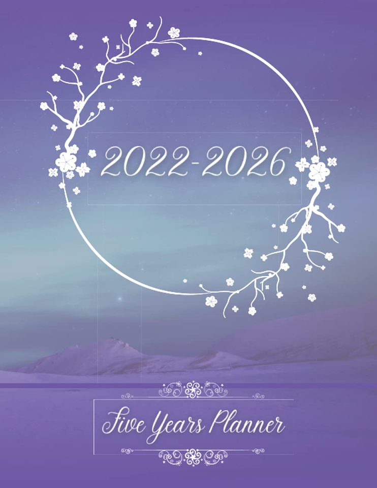 FIVE YEARS MONTHLY PLANNER | 60 Months Calendar, Personal Information ...