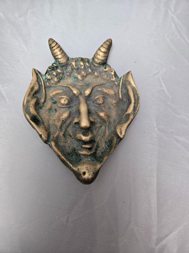 ANTIQUE OLD BRONZE BRASS DEVIL ASHTRAY | eBay