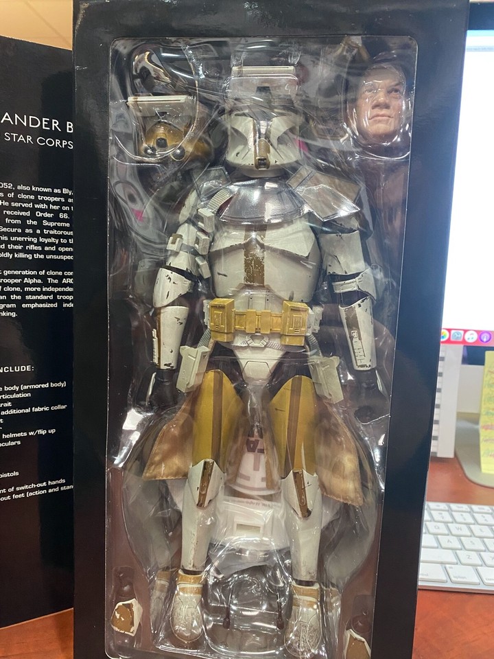 SIDESHOW EXCLUSIVE STAR WARS COMMANDER BLY 327TH STAR CORPS 1:6 SCALE ...