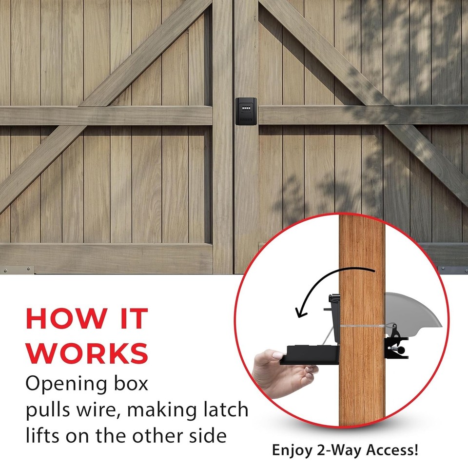 Keyless Gate Lock – Secure Fence Lock and Latch – 2-Way Access | eBay