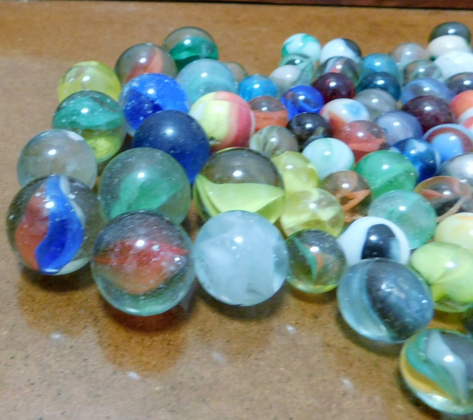 Bag of Vintage 96 Mixed Marbles | eBay