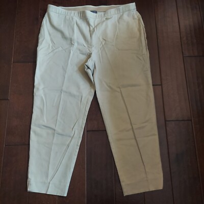 Vince Camuto Women's Beige Pull Up Slack Pants - Size XL | eBay
