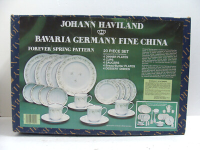 *NIB* Johann Haviland Bavaria Germany Fine China Forever Spring Pattern ...