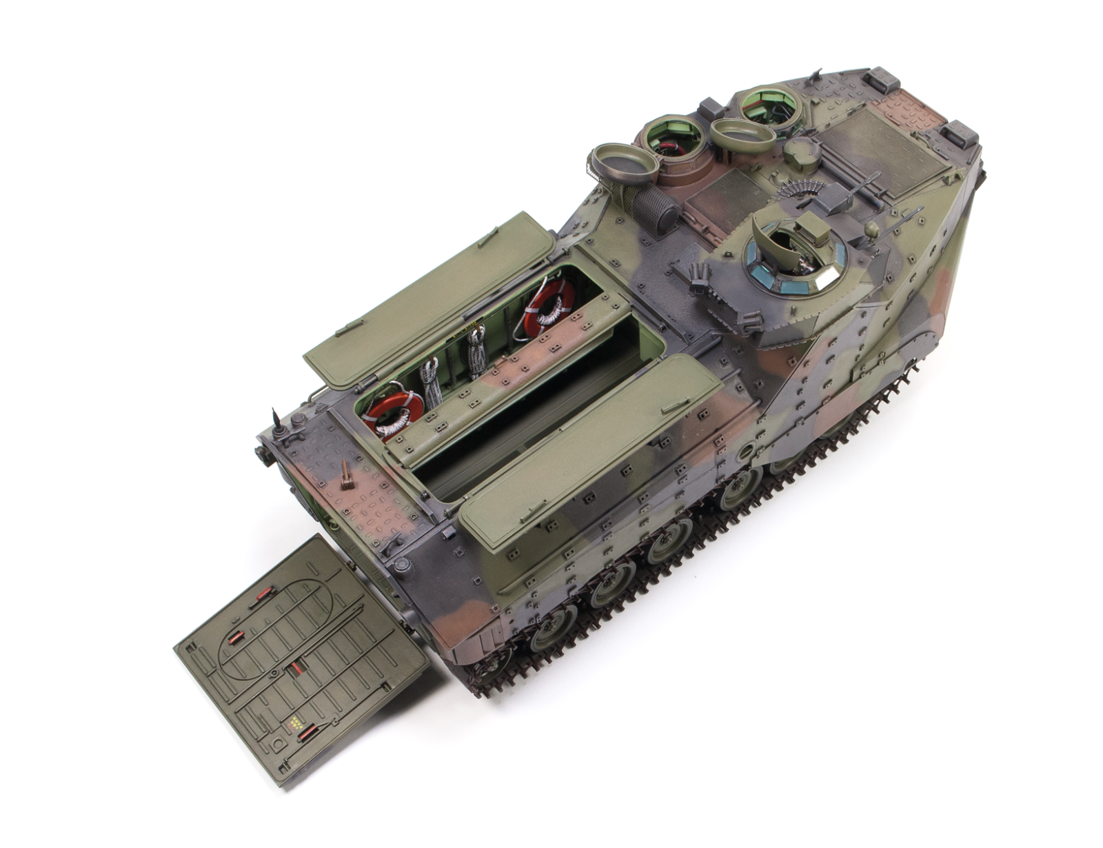 AFV CLUB 1/35 AAVP7A1 RAM/RS Amphibious Assault Vehicle w/EAAK & Interi ...