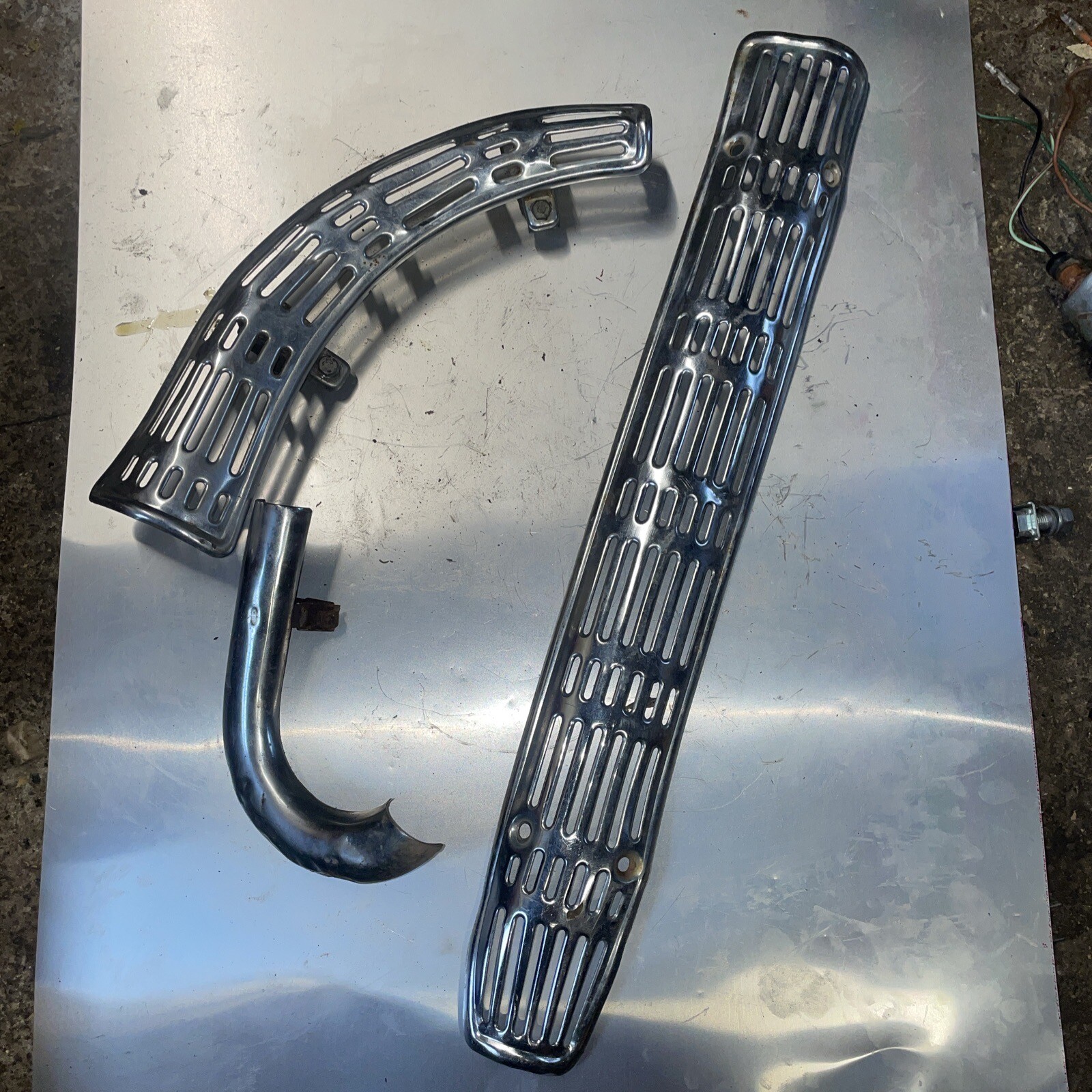 Honda CT200 ct90 trail 90 exhaust muffler Guard header heat shield ...