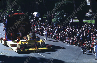 sl63 Original Slide 1950's Red Kodachrome California Parade float 243a ...