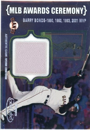 2002 Topps Gold Label MLB Awards Barry Bonds Patch ACR-BB1 Baseball Card | eBay