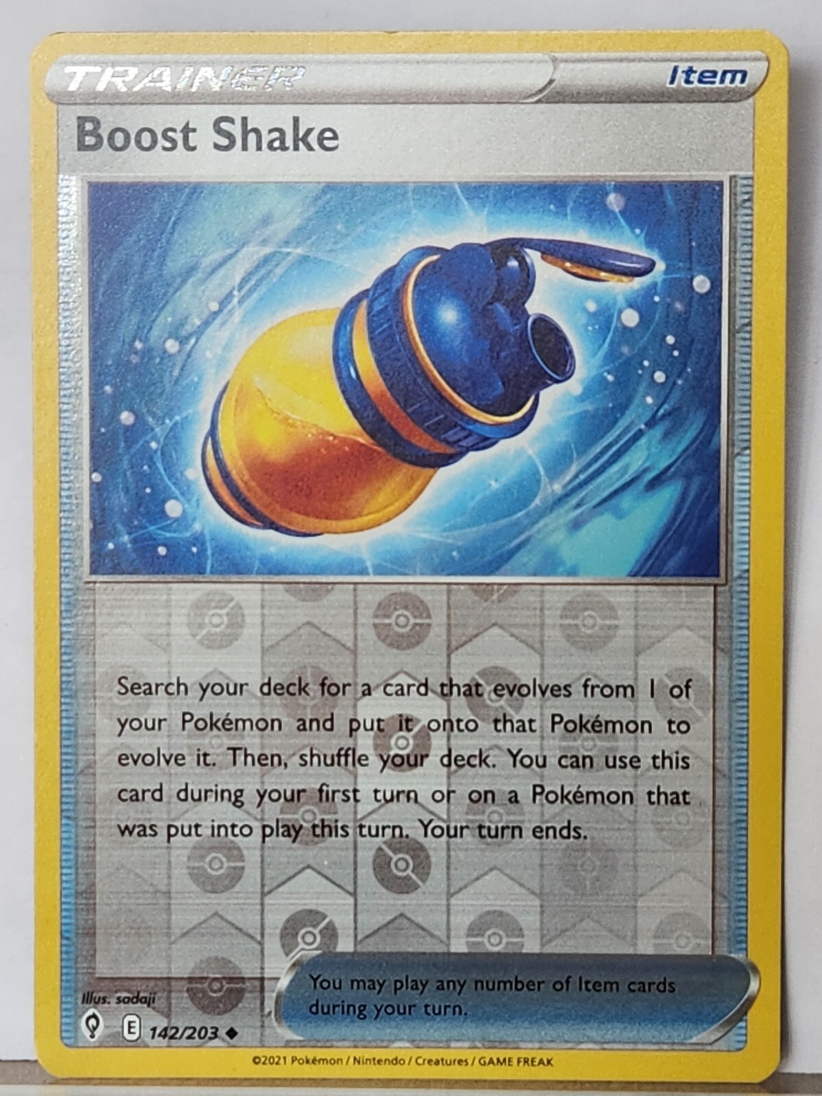 Reverse Holo Boost Shake 142/203 Uncommon Evolving Skies Pokemon TCG | eBay