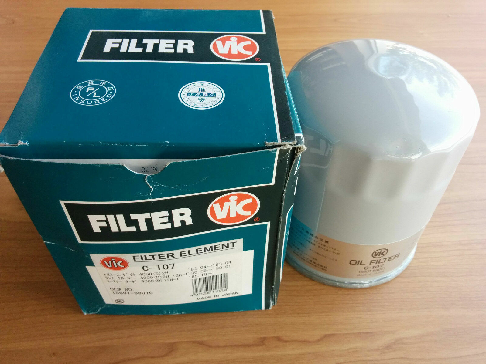 TOYOTA 15601-68010 - cross reference oil filters | oilfilter ...