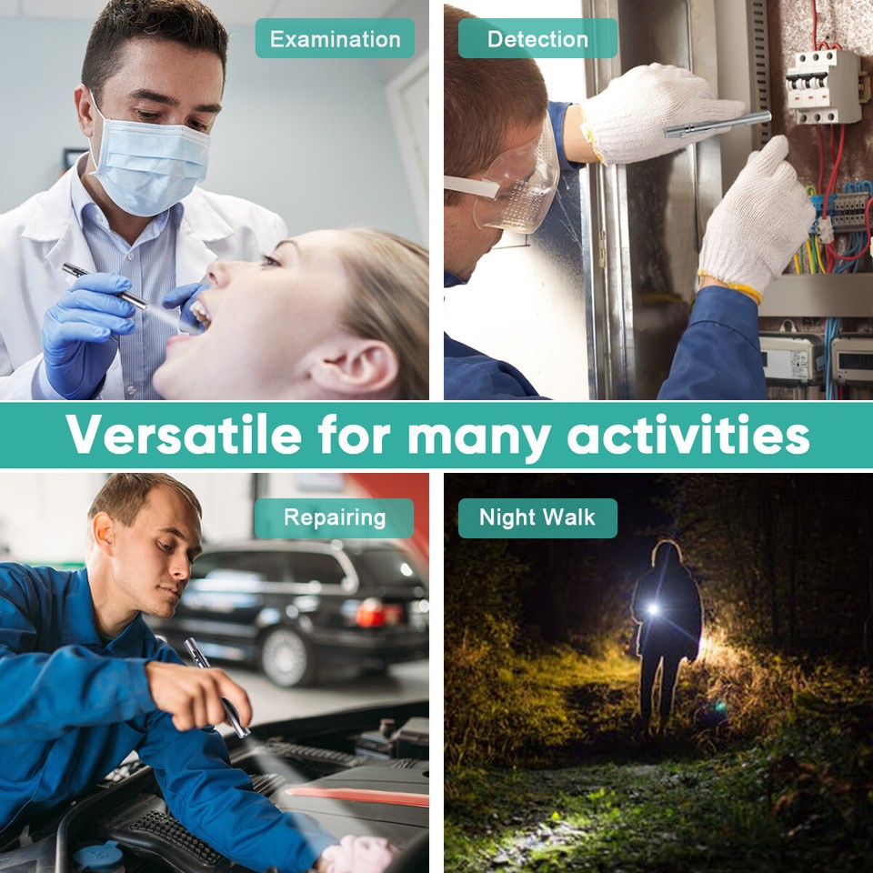 Rechargeable Medical Pen Light Flashlight Portable Mini Torch f/Doctor ...