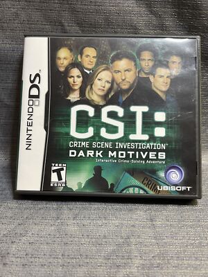 CSI: Crime Scene Investigation Dark Motives Game Nintendo DS Complete W ...