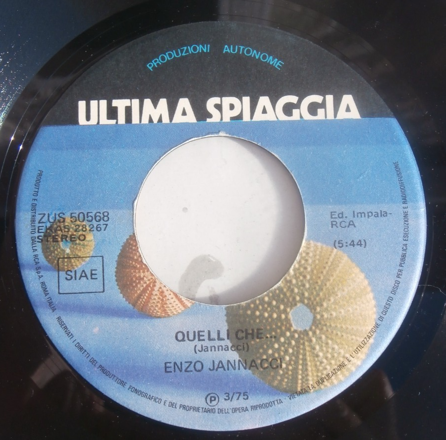 Enzo JANNACCI El Me Indiriss / Quelli Che... - 1976 | eBay