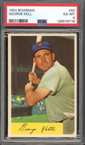1954 Bowman #50 George Kell PSA 6 Vintage HOF Baseball Card (6716) | eBay