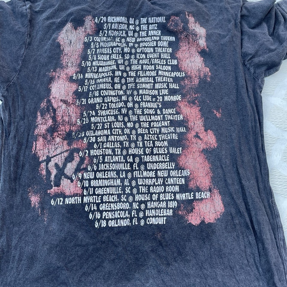 Rare TX2 Official Band 2025 Tour Emo Band Punk Black Shirt Silver Scream HTF | eBay