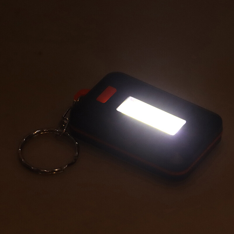 Cob flashlight keychain mini led flashlight portable outdoor emergency ...
