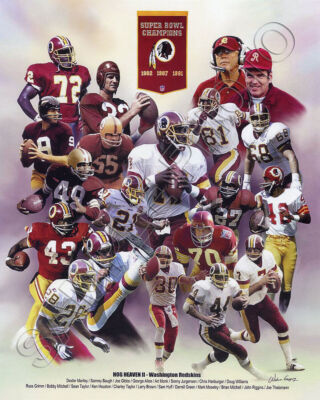 ngton Redskins Legends Hog Heaven Super Bowl Poster 8x10 Picture ...