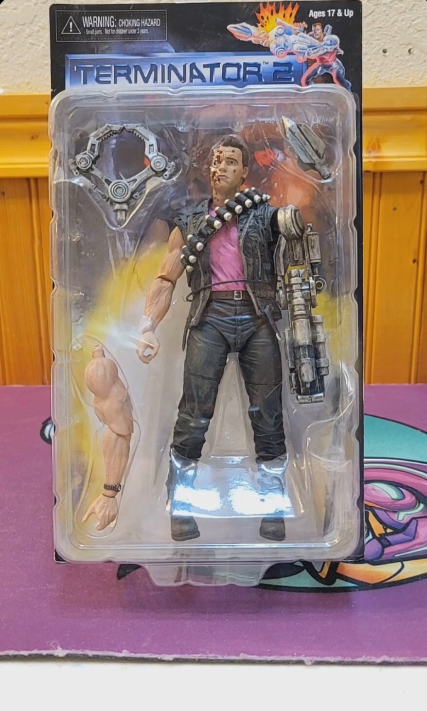 NECA Reel Toys Terminator 2 Kenner Tribute Power Arm T-800 T800 7 ...
