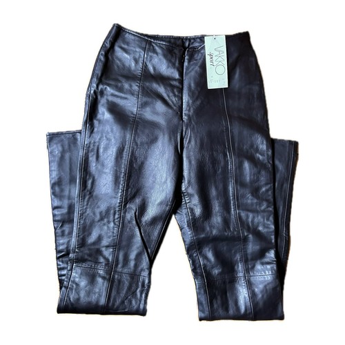 Vakko Sport genuine leather pants women’s 2 | eBay