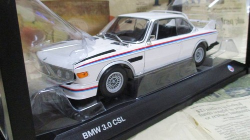 Super rare Dealer limited PMA 1/18 1972 BMW 3.0 CSL Coupe White EXOTO ...