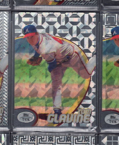 1998 TOPPS TEK DIFFRACTOR PARALLEL #10 TOM GLAVINE PATTERN #89 MORE ...