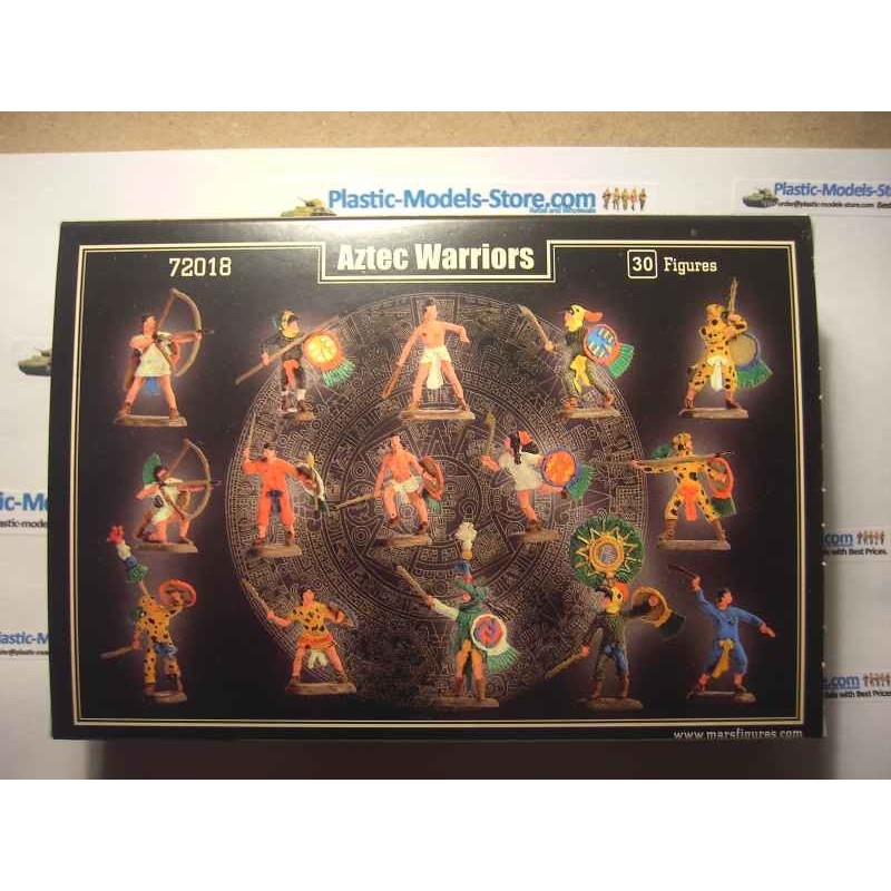 Mars Figures 72018 Aztec Warriors Indians Ancient Ages, scale model kit ...