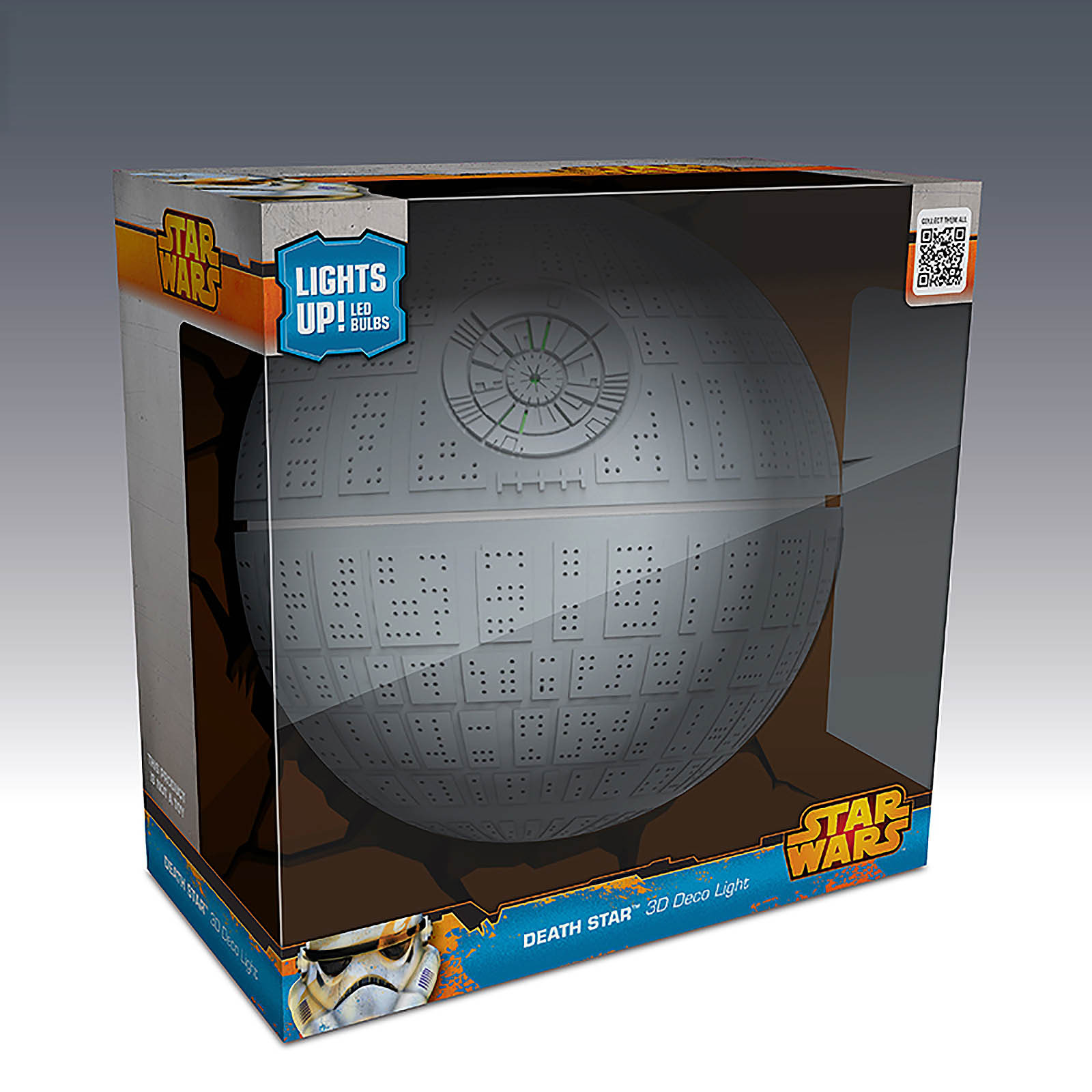 Wall Decoration Star Wars Death Star 3D LED Night Light Lamp Lighting ...