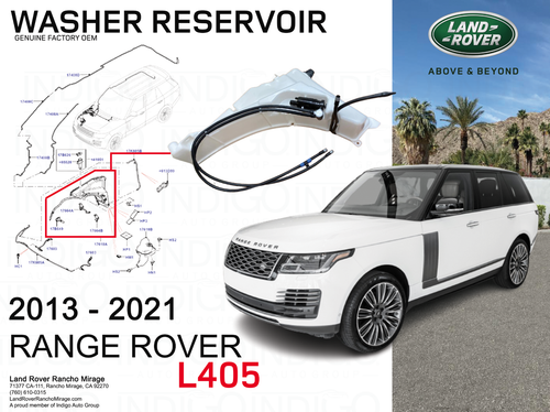 2013-2021 RANGE ROVER L405 GENUINE FACTORY OEM WASHER RESERVOIR ...