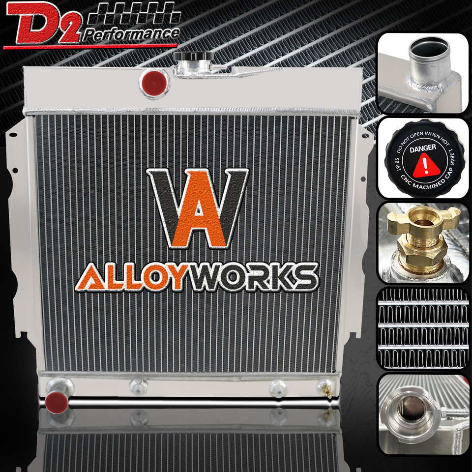 4 Row Aluminum Radiator For 1963-1969 68 Dodge Charger Dart Mopar ...