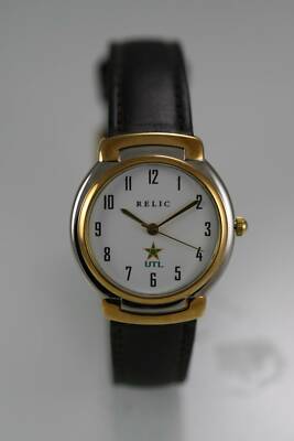 Relic Watch Womens UTL White Stainless Silver Gold Battery Black ...