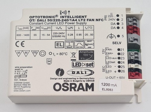 OSRAM OPTOTRONIC Intelligent OTi DALI 50/220-240/1A4 LT2 FAN NFC 55W ...