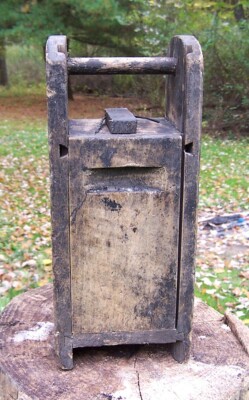 Small Antique Coal Miners Dynamite Blasting Cap Wood Tote Box | eBay