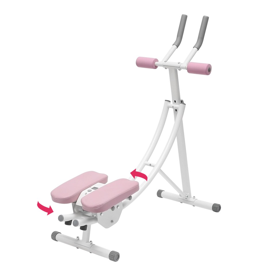 Ab Abdominal Exercise Machine Foldable Home Gym Workout Sit Up Bench ...