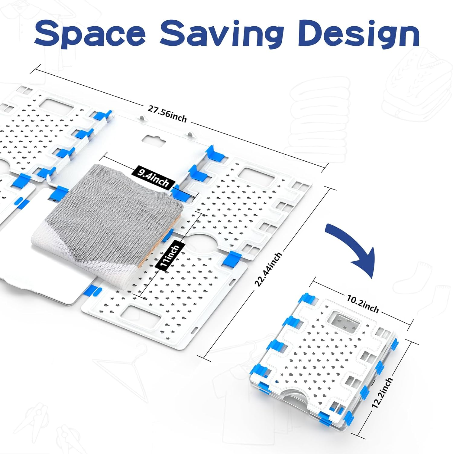 BoxLegend Shirt Folding Board Easy to Fold Clothes Folding Board ...