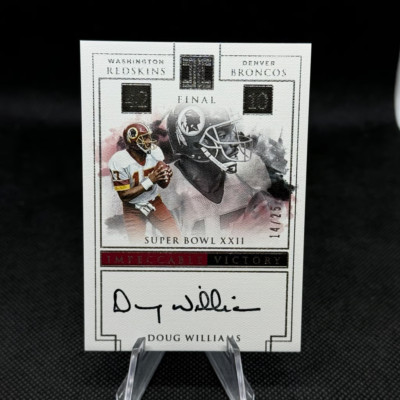 2017 Impeccable Football Doug Williams Impeccable Victory Autograph /25 ...