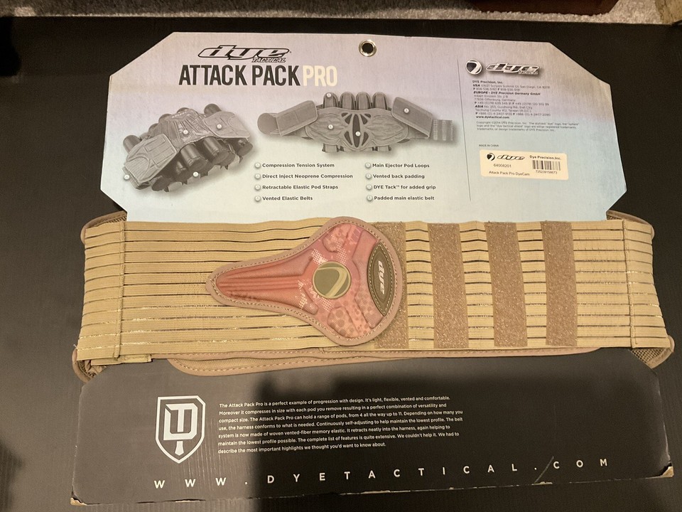 NEW!! Dye Tactical Attack Pack Pro - Pod Harness - Camouflage | eBay