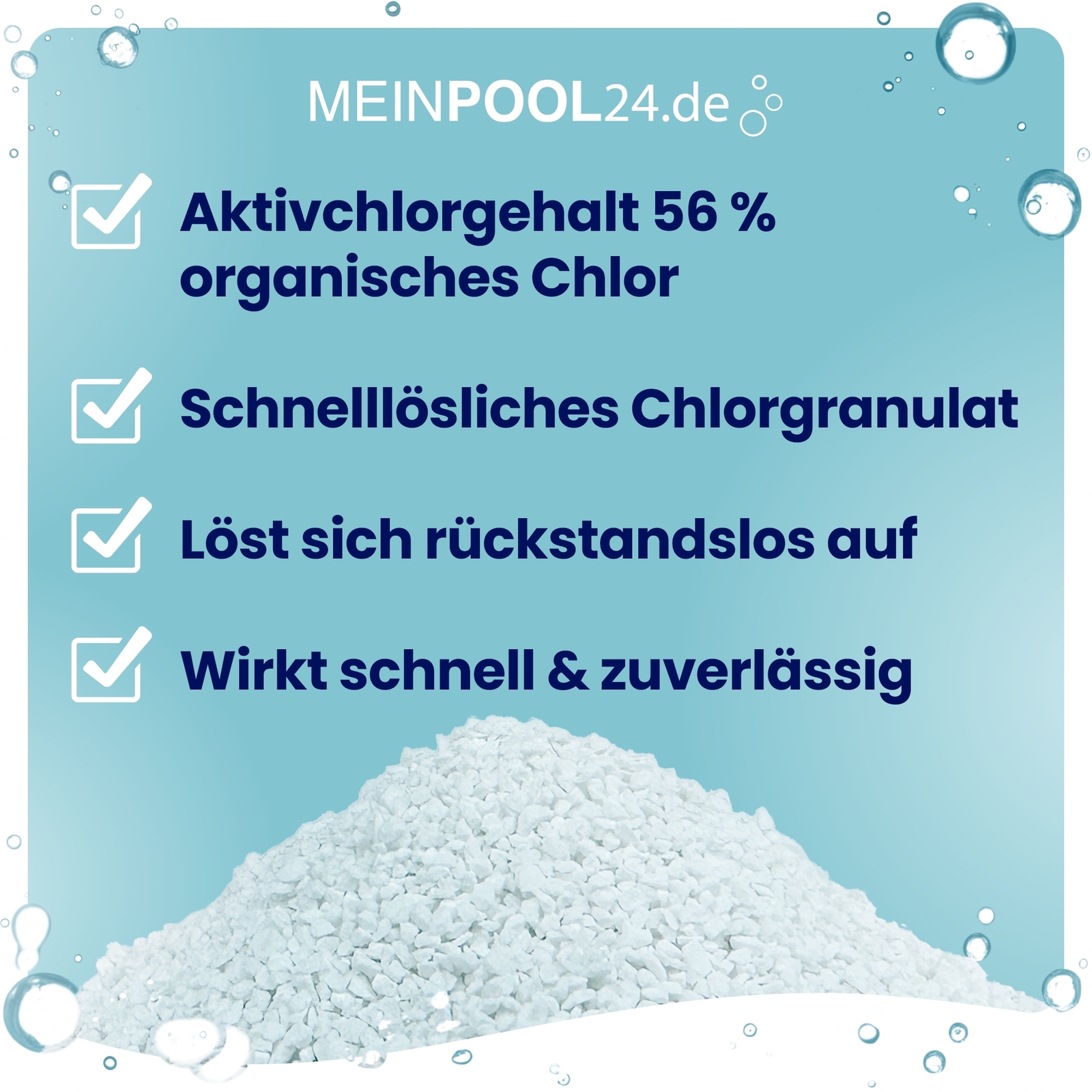 5 kg Chlorgranulat Chlor Granulat Chlorung Pool Swimmingpool ...