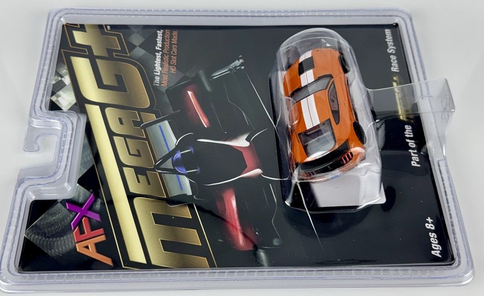 AFX Mega G+ HO Slot Mustang Shelby GT500 Twister Orange HO Slot Item ...