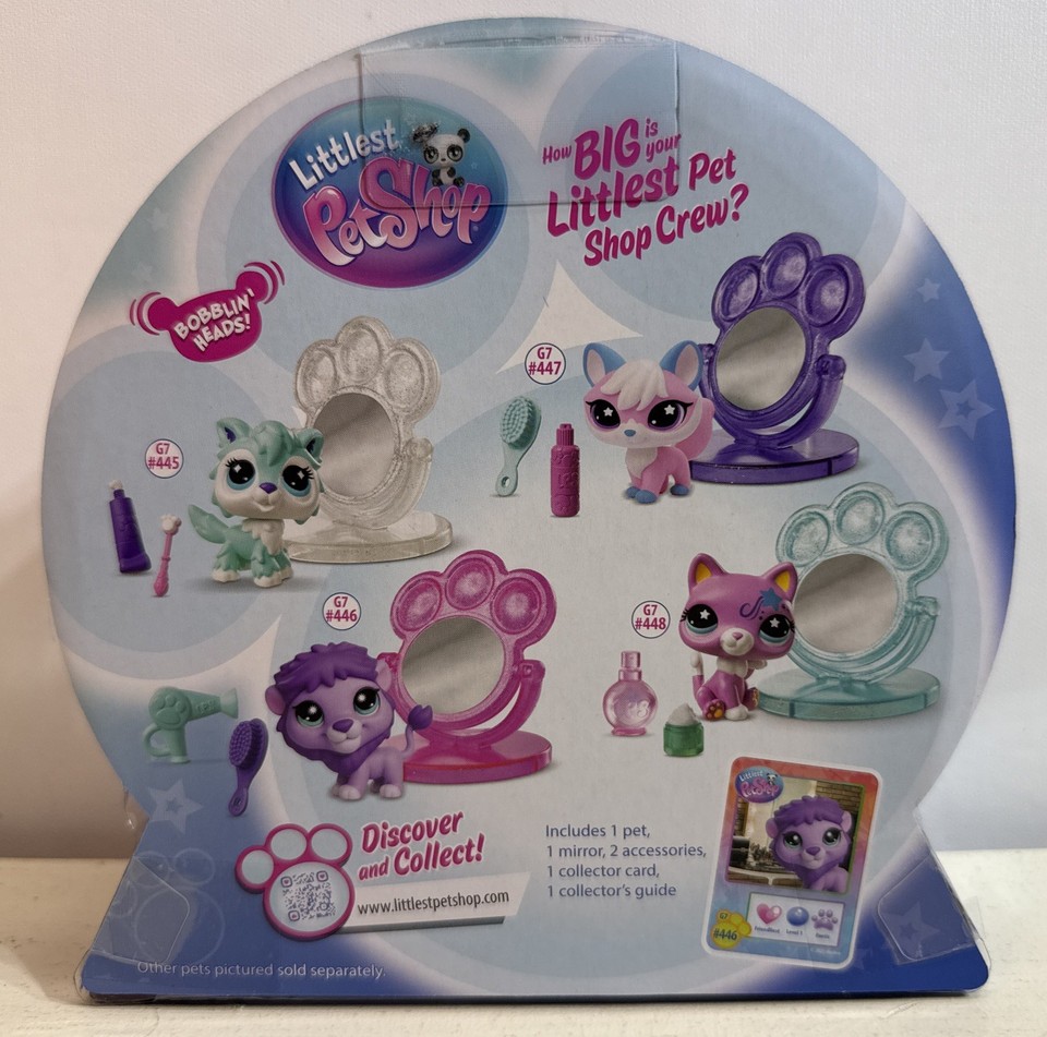 Littlest Pet Shop Get Ready With Me G7 #446 PURPLE LION Virtual Code ...