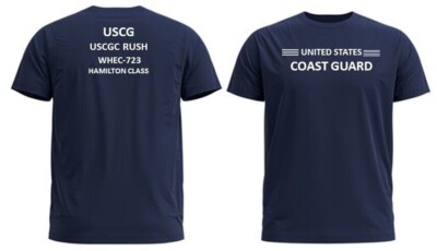 USCGC RUSH WHEC-723 * HAMILTON CLASS *2-SIDED PERFORMANCE POLYESTER ...