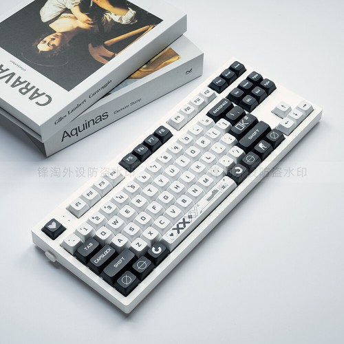 132 Keys White And Black CSGO Printstream Theme XDA Keycap Set | eBay