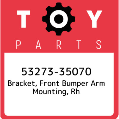 53273-35070 Toyota Bracket, front bumper arm mounting, rh 5327335070 ...